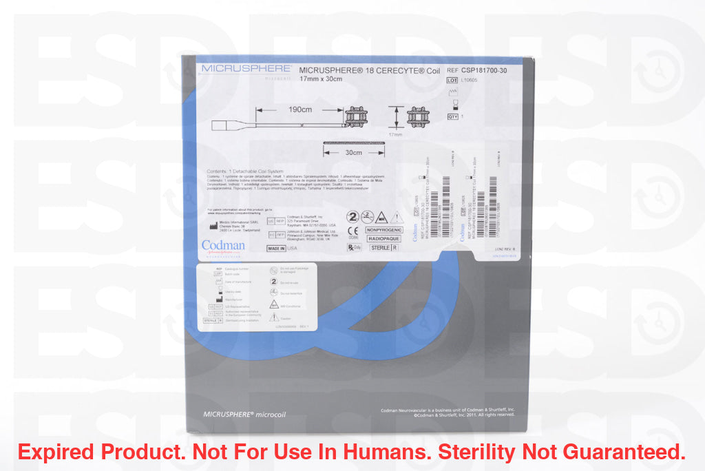 CODMAN: CSP181700-30 – Expired Surgical Devices